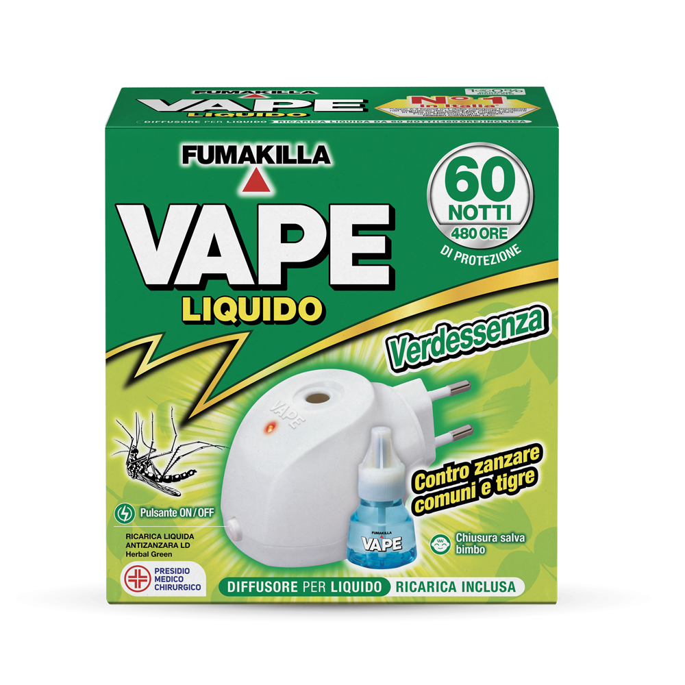 Elettroemanatore Liquido Verdessenza con Ricarica Liquida 60 Notti